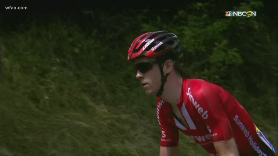 Chad Haga is 1 of 3 Americans competing in the Tour de France | wfaa.com