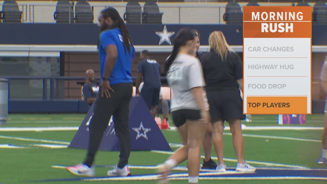 Scouts attend flag football showcase at AT&T Stadium | wfaa.com