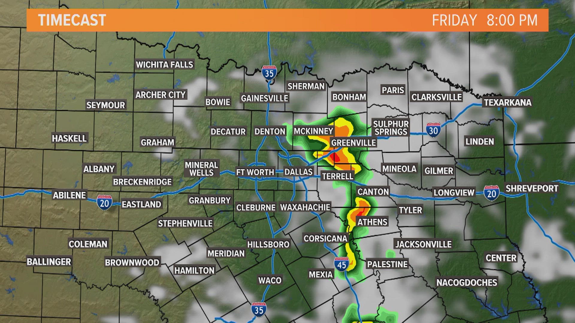 DFW Storms Friday timeline | wfaa.com