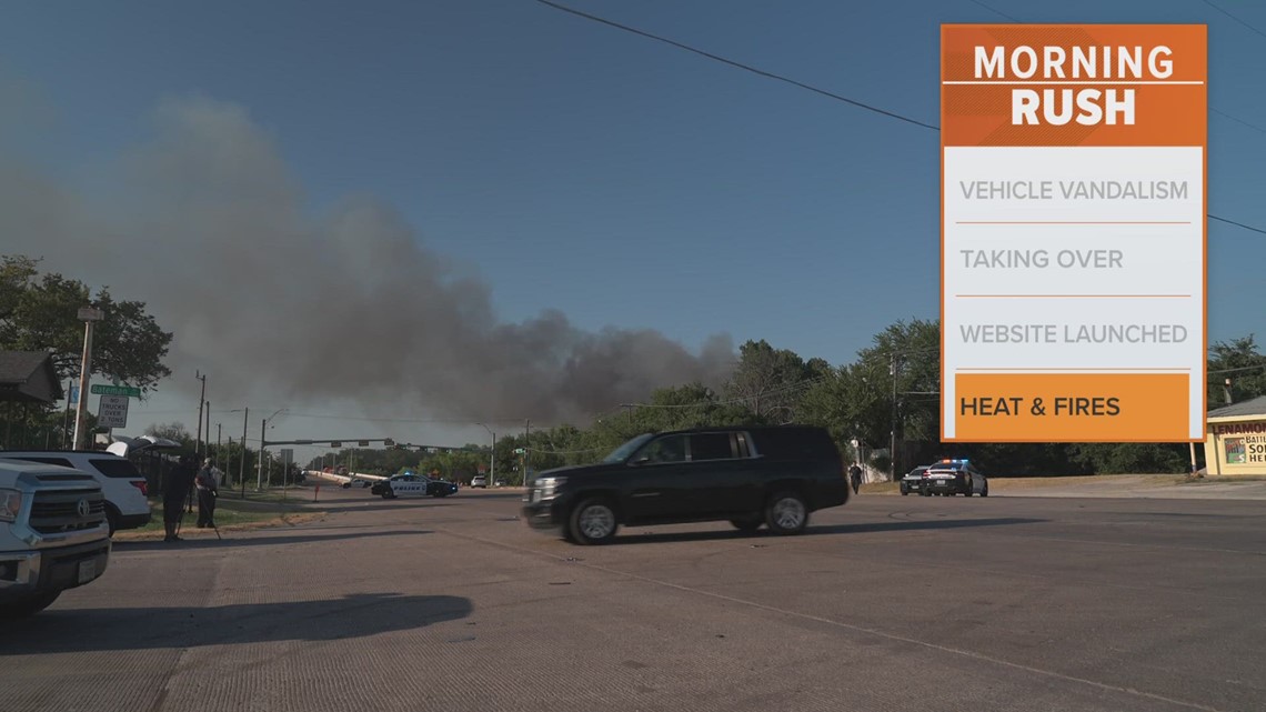 Dallas-area fire creates plume of smoke | wfaa.com
