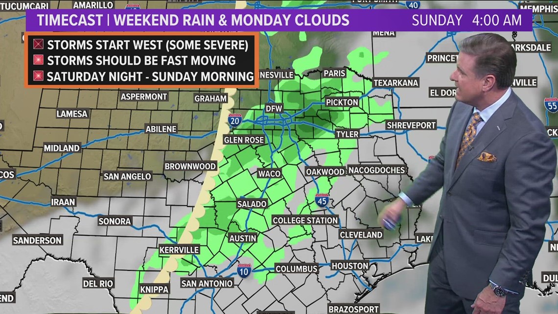 DFW Weather: Latest timeline for next rain chances this weekend | wfaa.com