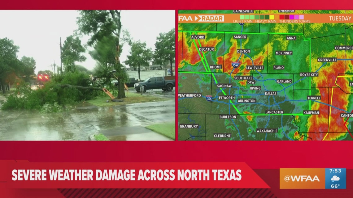 DFW severe storm damage: What we're seeing in Garland | wfaa.com