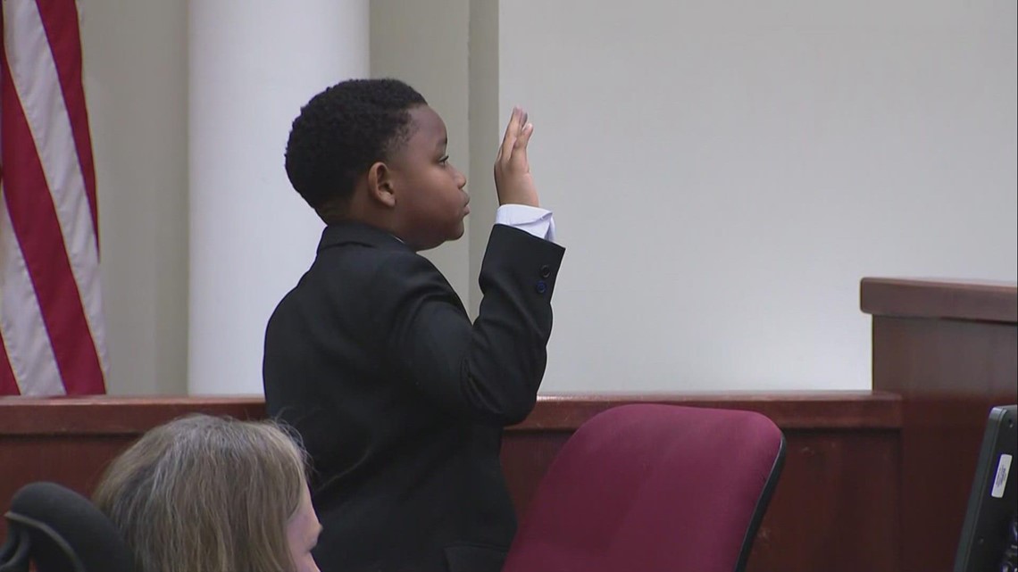 Zion Carr, 11-year-old nephew of Atatiana Jefferson, takes the stand in ...