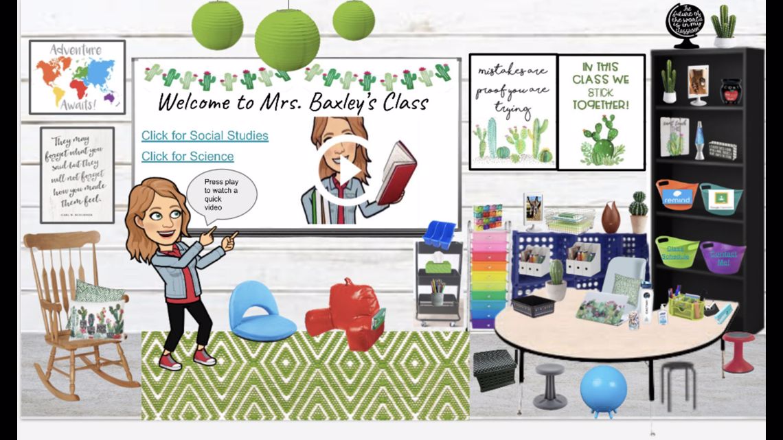 Bitmoji virtual classrooms from teachers around North Texas | wfaa.com