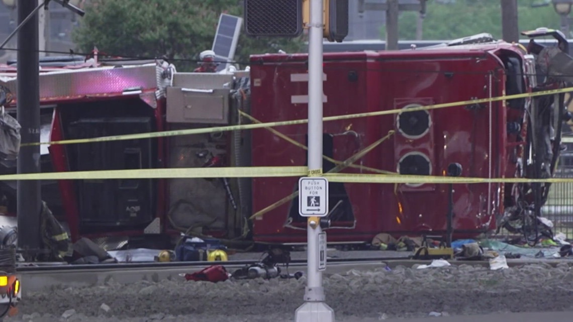 DART repairs almost complete after firetruck crashes onto rails | wfaa.com