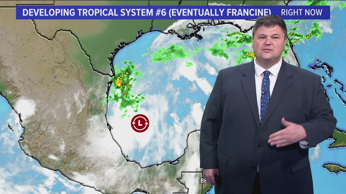 DFW Weather: Tropical Storm Francine forming in Gulf of Mexico, | wfaa.com