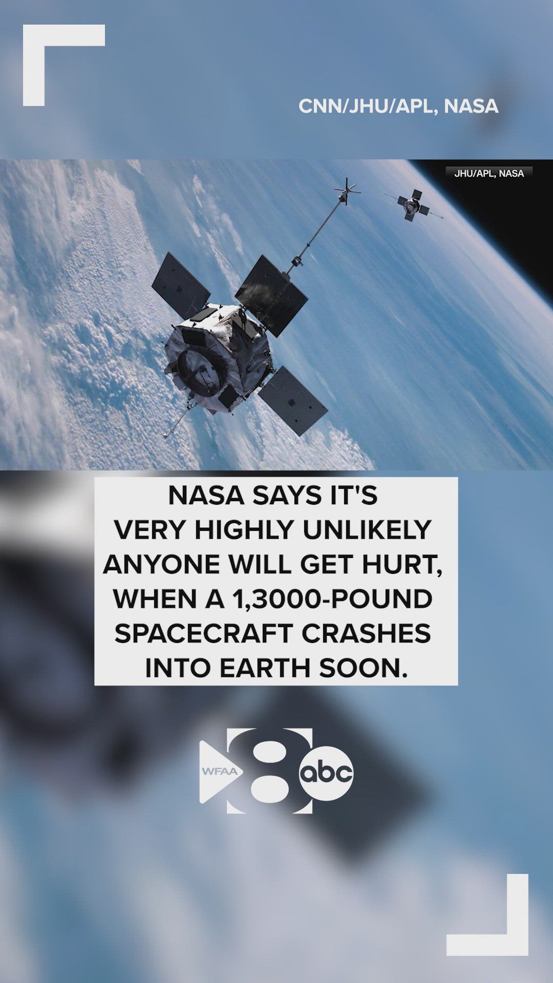 NASA gives outlook on satellite's re-entry | wfaa.com