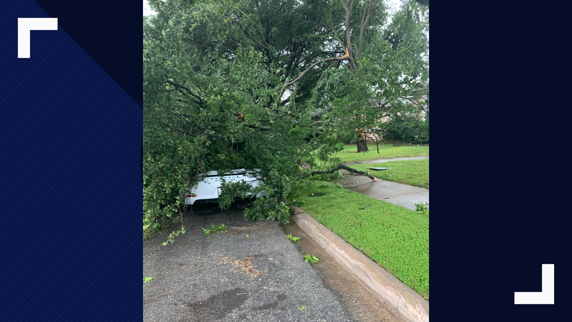 DFW weather: Storm damage, photos and videos, flight info, power outage ...