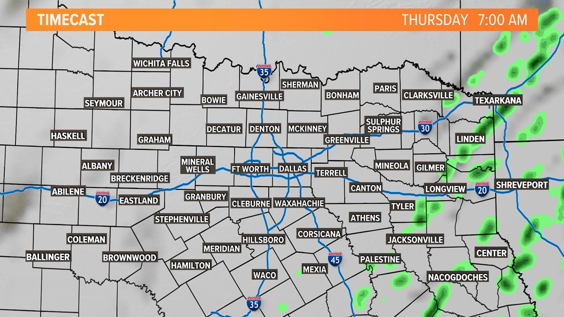 DFW Weather: Rain timeline | wfaa.com