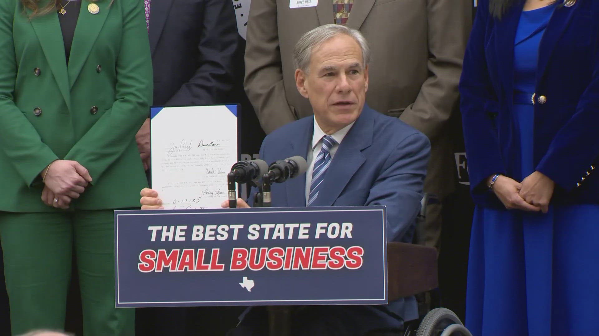 Gov. Greg Abbott signs bill expanding business tax policies | wfaa.com