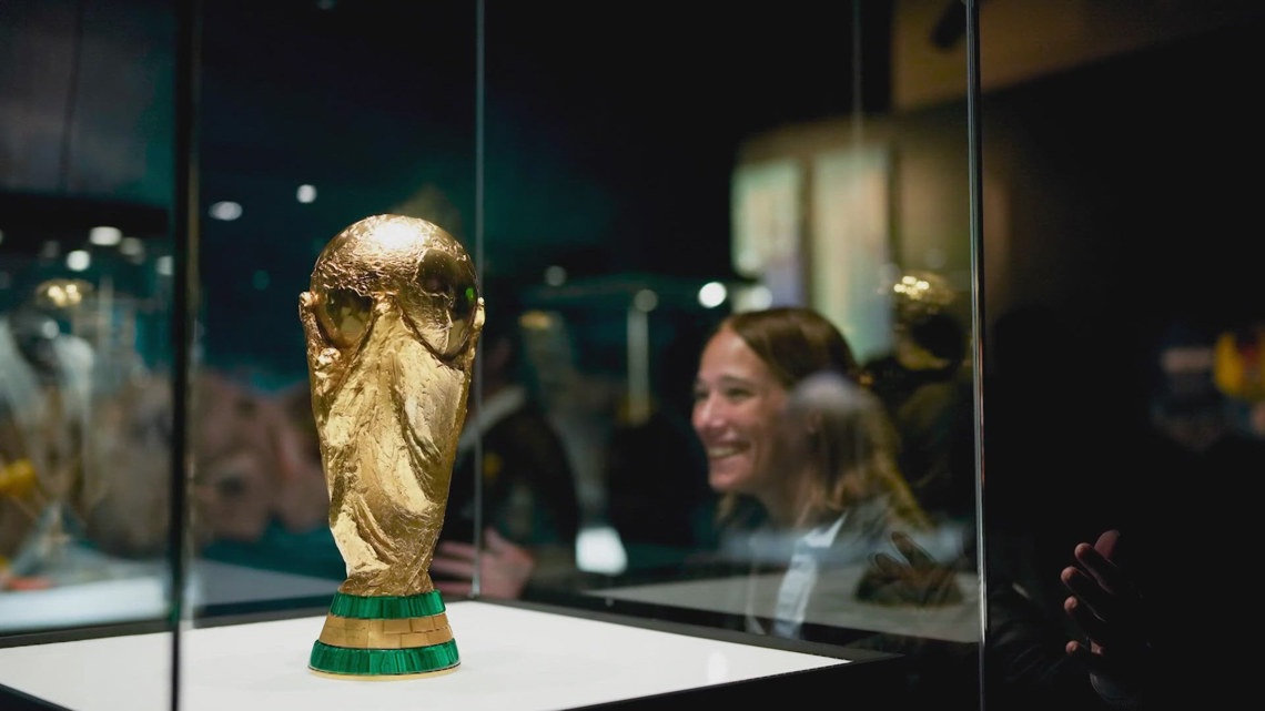 The FIFA World Cup trophy is touring the world before the tournament ...