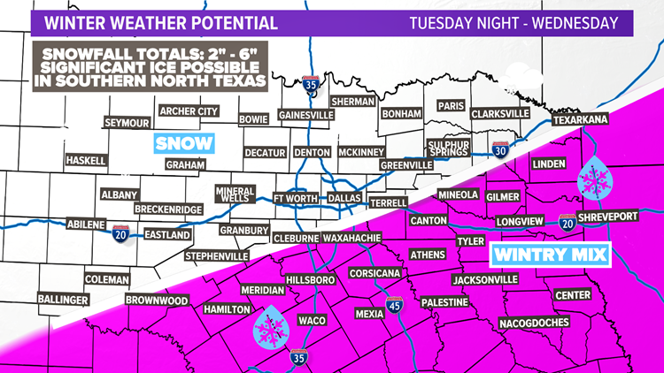 Winter Storm Warning across Texas: Snow and extreme cold continues ...
