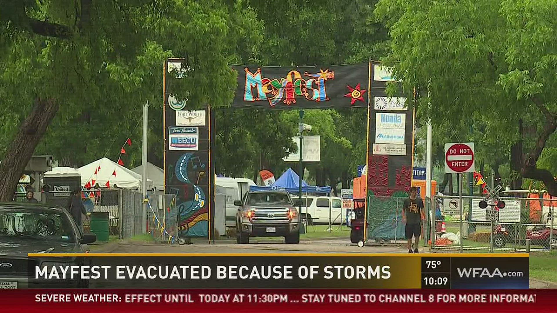 Mayfest evacuated due to severe weather | wfaa.com