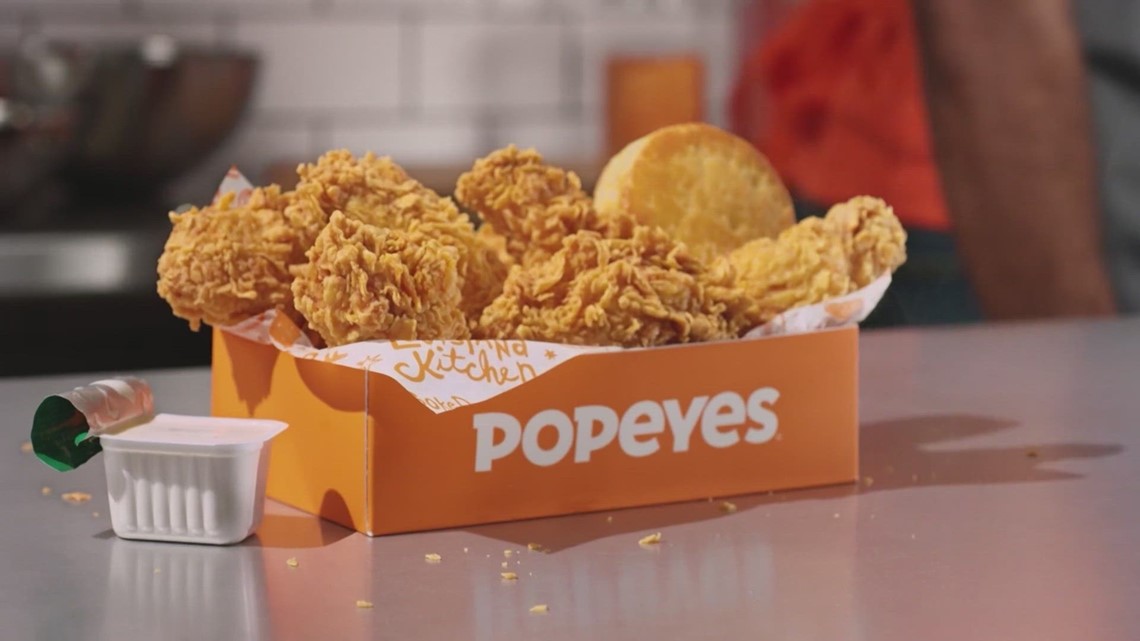 Popeyes offering "wings for wings" promotion based on Super Bowl game ...