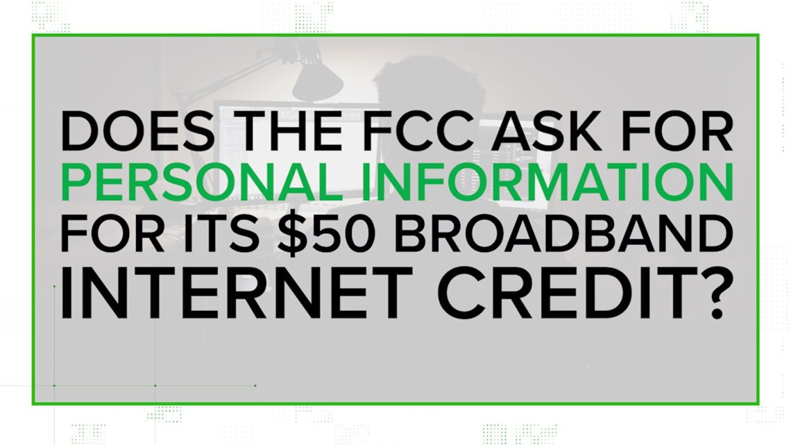 FCC internet program: Here's the personal info you must provide | wfaa.com