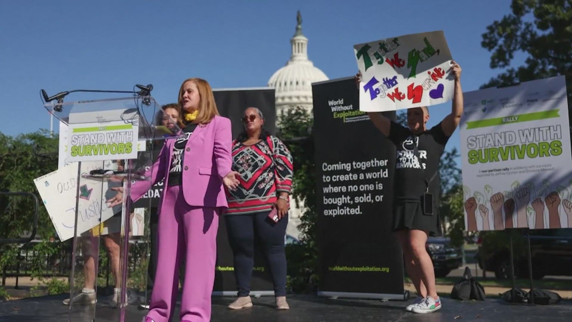 Epstein survivors urge Congress to release the files | wfaa.com