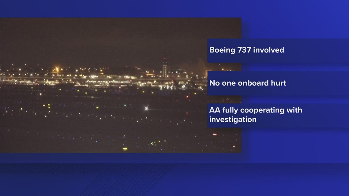 American Airlines plane overruns runway Saturday at DFW Airport | wfaa.com
