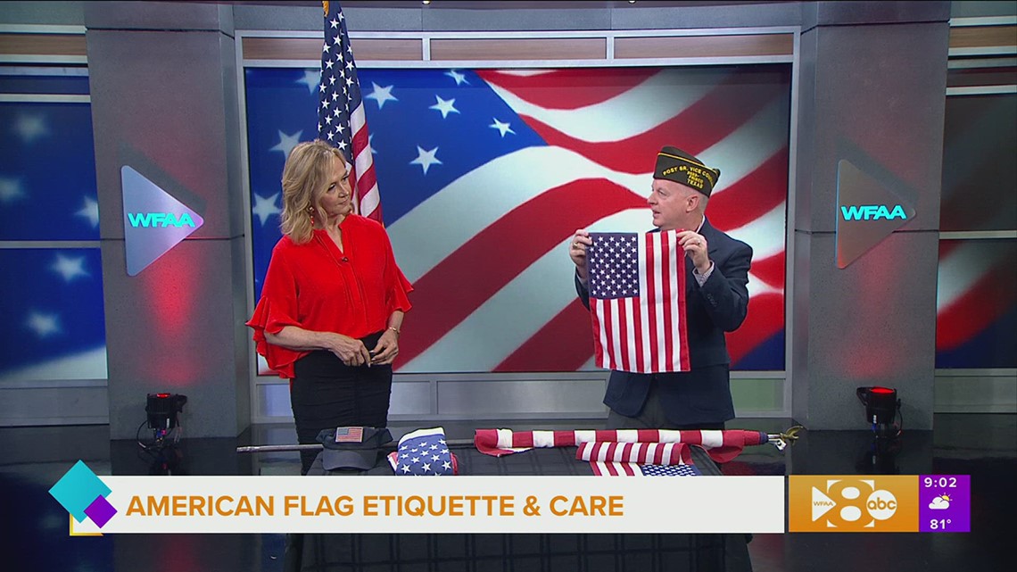 American Flag Etiquette and Care Tips | wfaa.com
