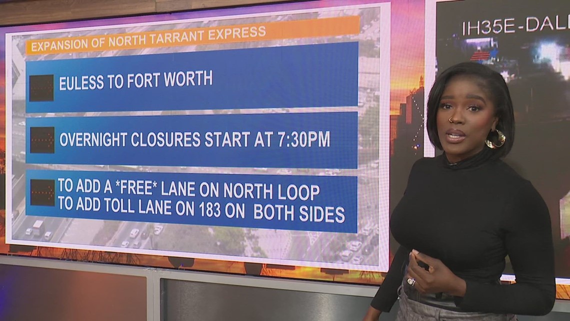 Expansion of North Tarrant Express project starts Nov. 13 | wfaa.com
