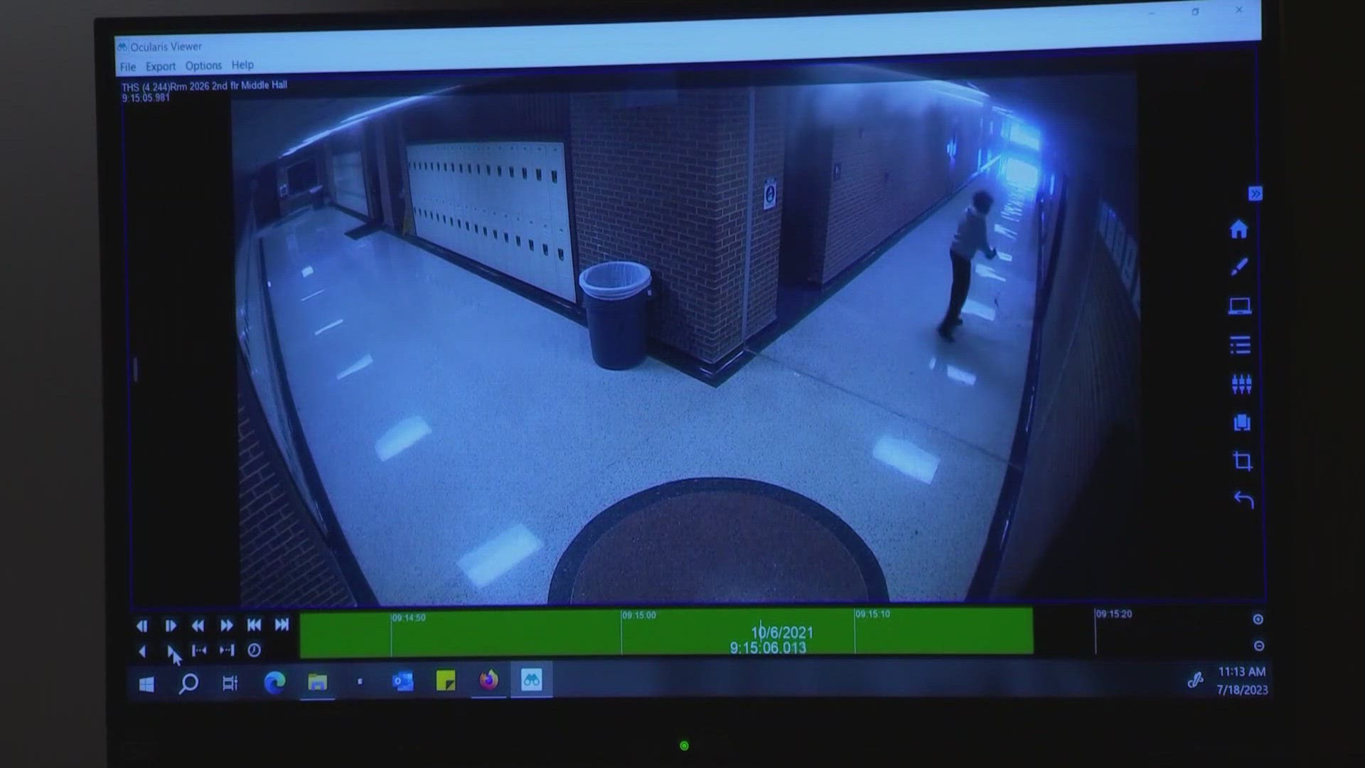 Security video of 2021 Texas school shooting shown during suspect's ...