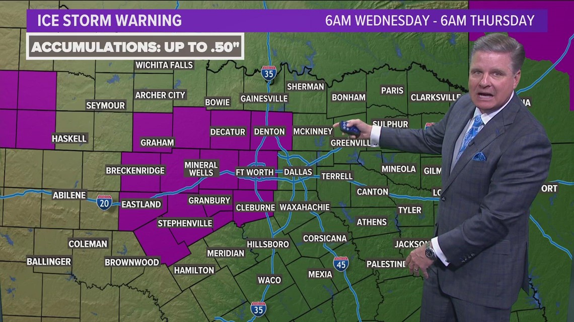 Forecast update: when it's expected to get above freezing in Dallas ...