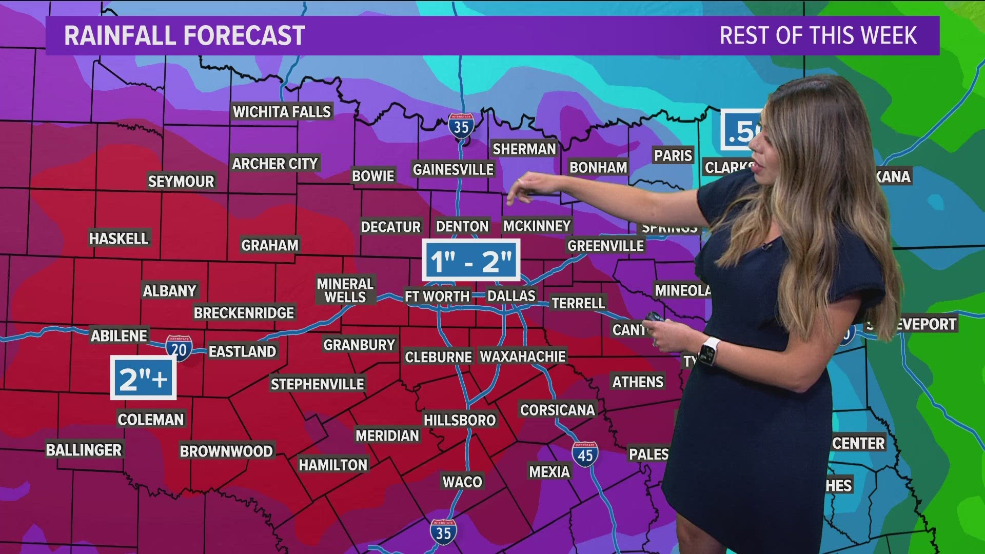 DFW Weather: Daily rain chances and cooler weather for the rest of the week. | wfaa.com