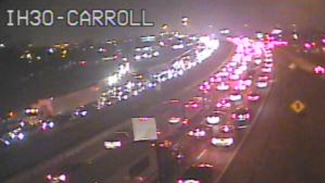 Two collisions on I-30 near downtown Dallas shut down lanes, cause ...