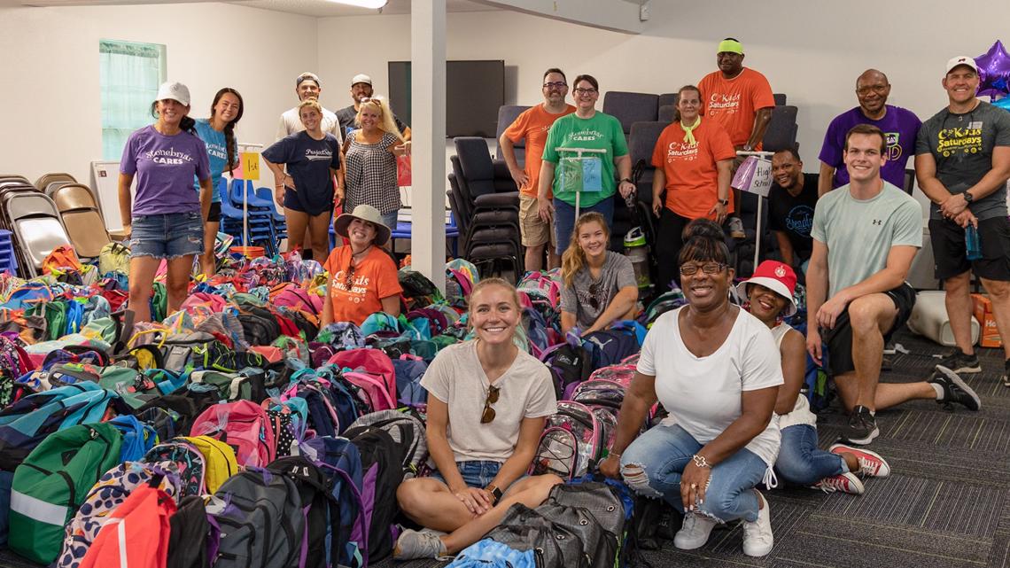 Local church gives away hundreds of backpacks in Dallas to families in ...