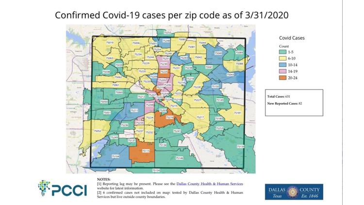 Here are the confirmed cases of coronavirus in Dallas County | wfaa.com