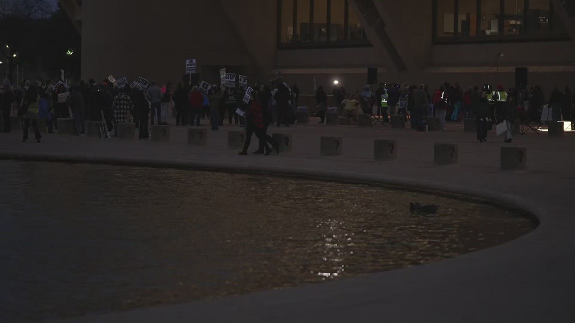 Stop ICE terror rally begins in front of Dallas City Hall | wfaa.com