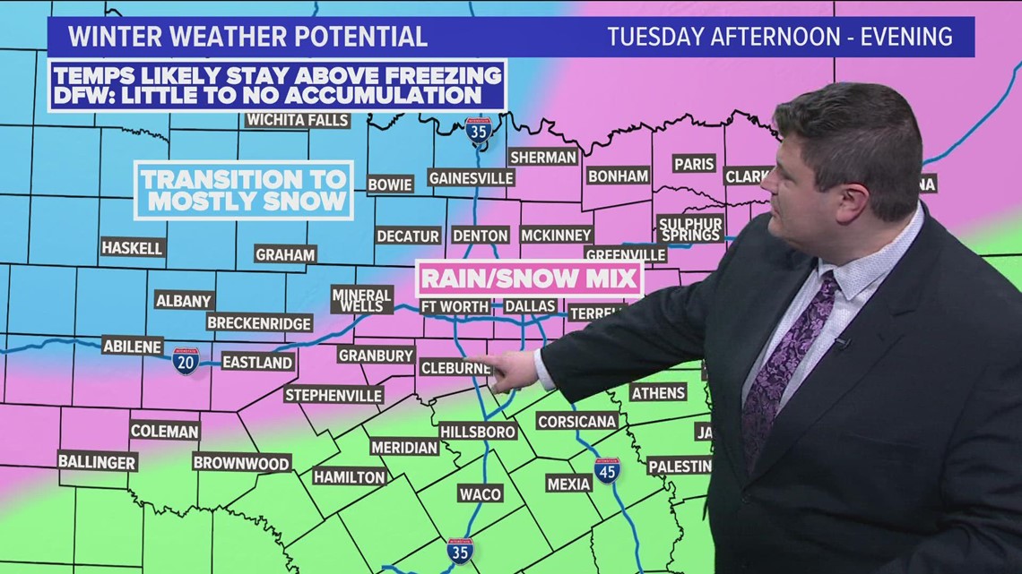 DFW weather: A chance to see snow in North Texas this week? | wfaa.com