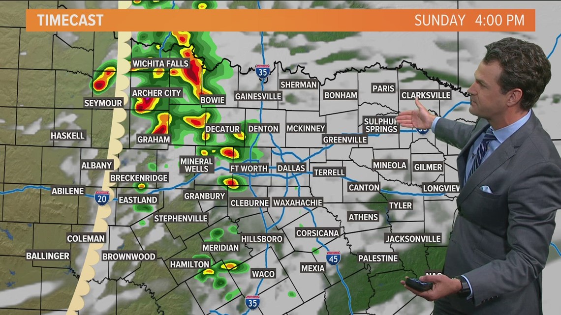 DFW weather: A chance of severe weather in store for Sunday | wfaa.com