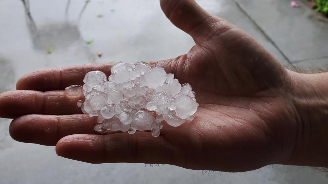Photos: WFAA viewers share photos of hail, severe weather impacts ...