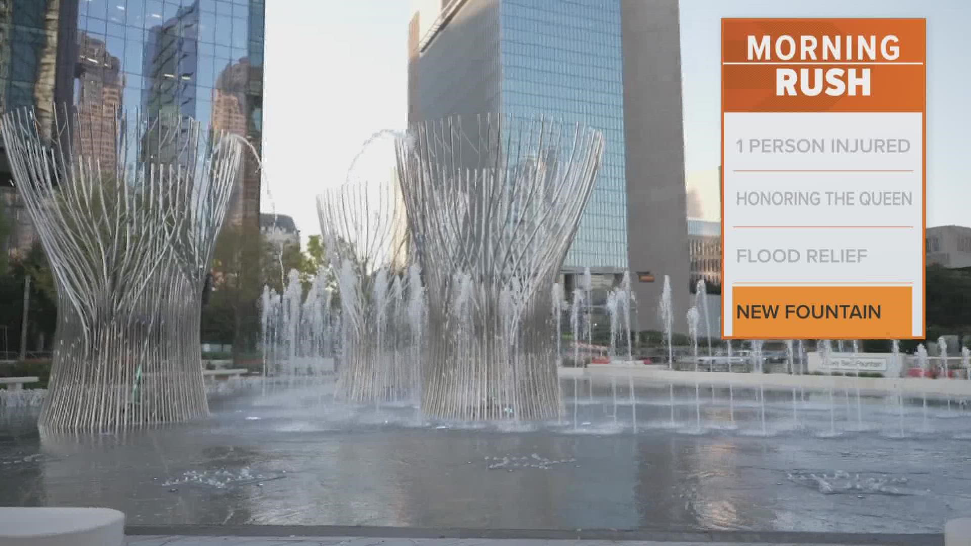 Interactive water fountain opening at Klyde Warren Park | wfaa.com
