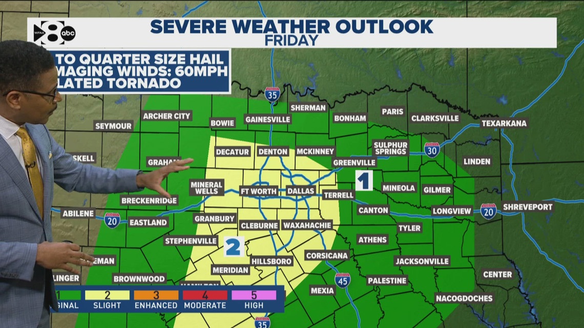 DFW weather: Severe storm risk upgraded - latest forecast (8 a.m ...