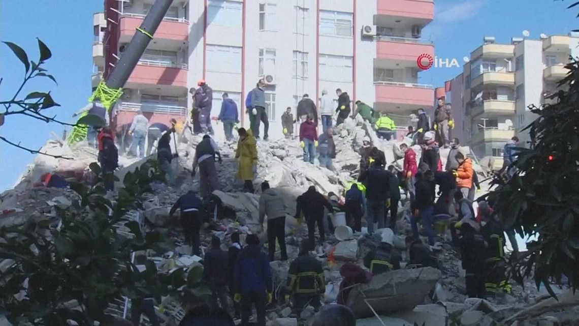 Turkey earthquake: Rescueers search for survivors as buildings keep ...