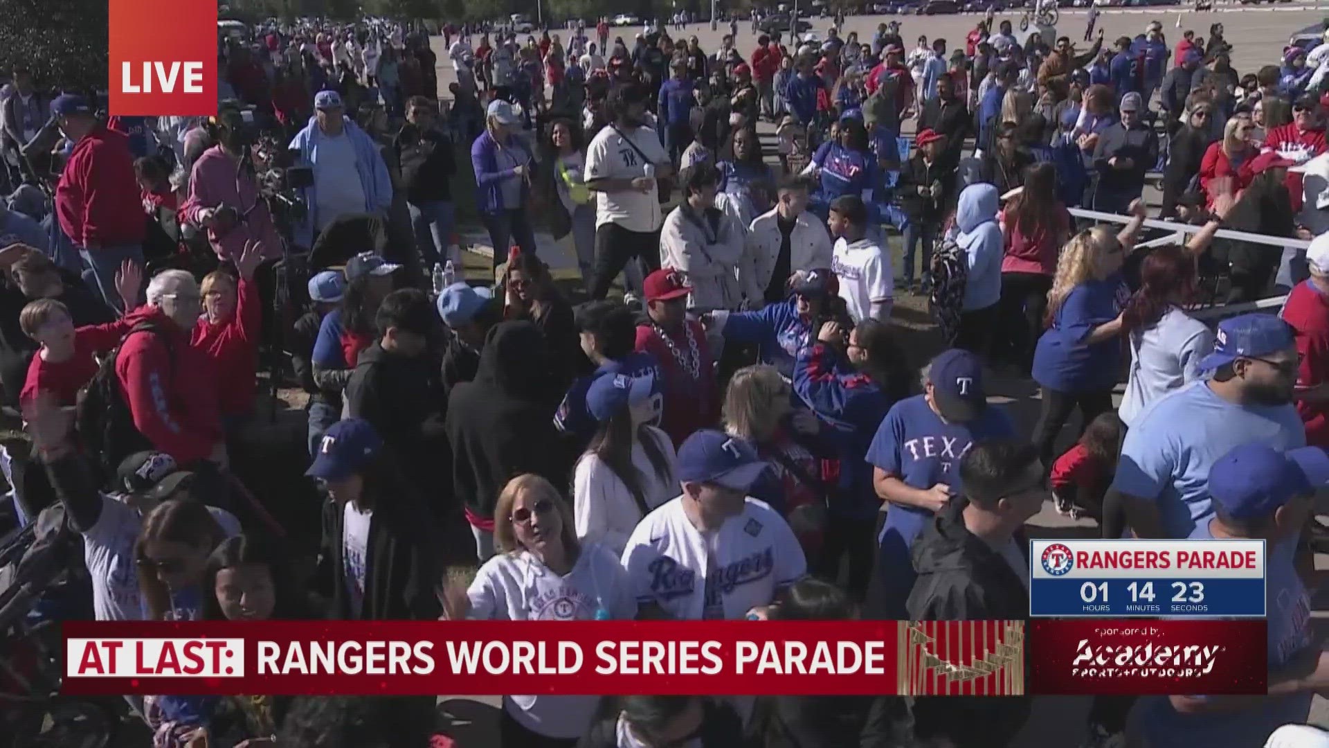 The 2023 World Series parade has begun in Arlington! | wfaa.com