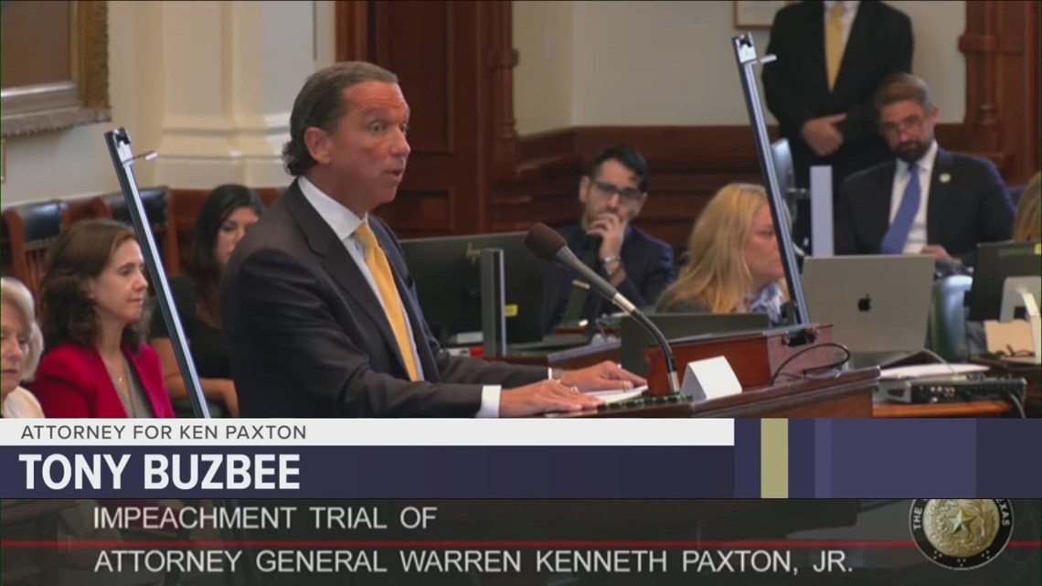 Ken Paxton's attorney Tony Buzbee says impeachment trial 'led by a ...