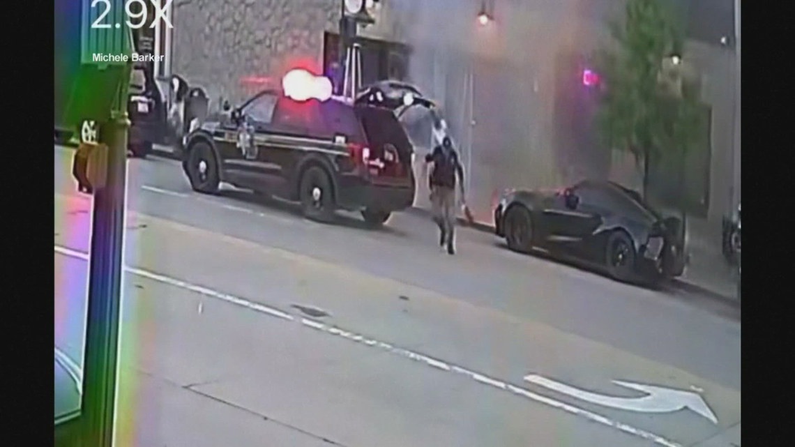 Surveillance video shows propane tank explosion | wfaa.com