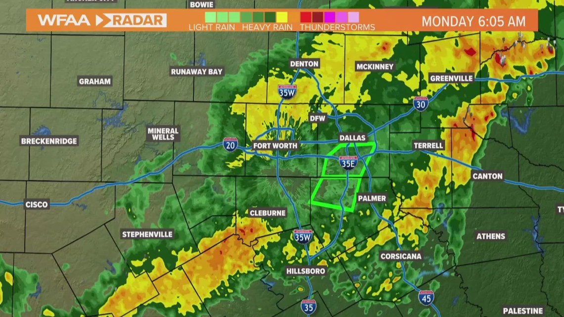 DFW Weather: Rain moves into North Texas Monday morning | wfaa.com