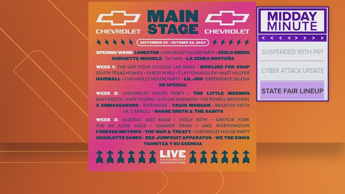 State Fair of Texas releases musical festival lineup for 2023 | wfaa.com