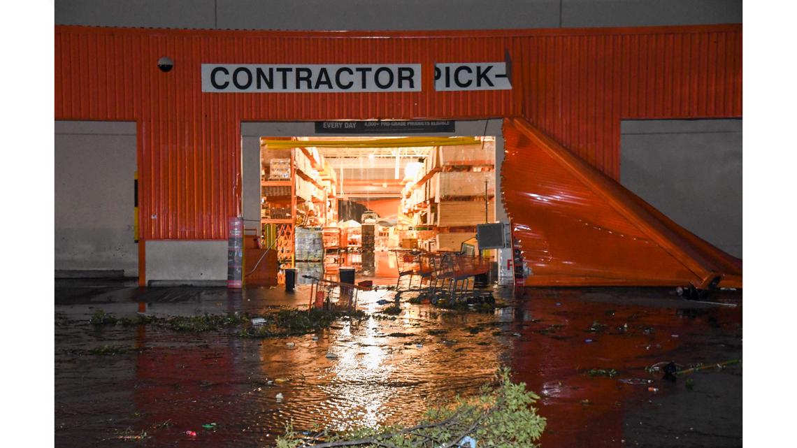 Aerial footage shows storm damage from Dallas to Sachse | wfaa.com