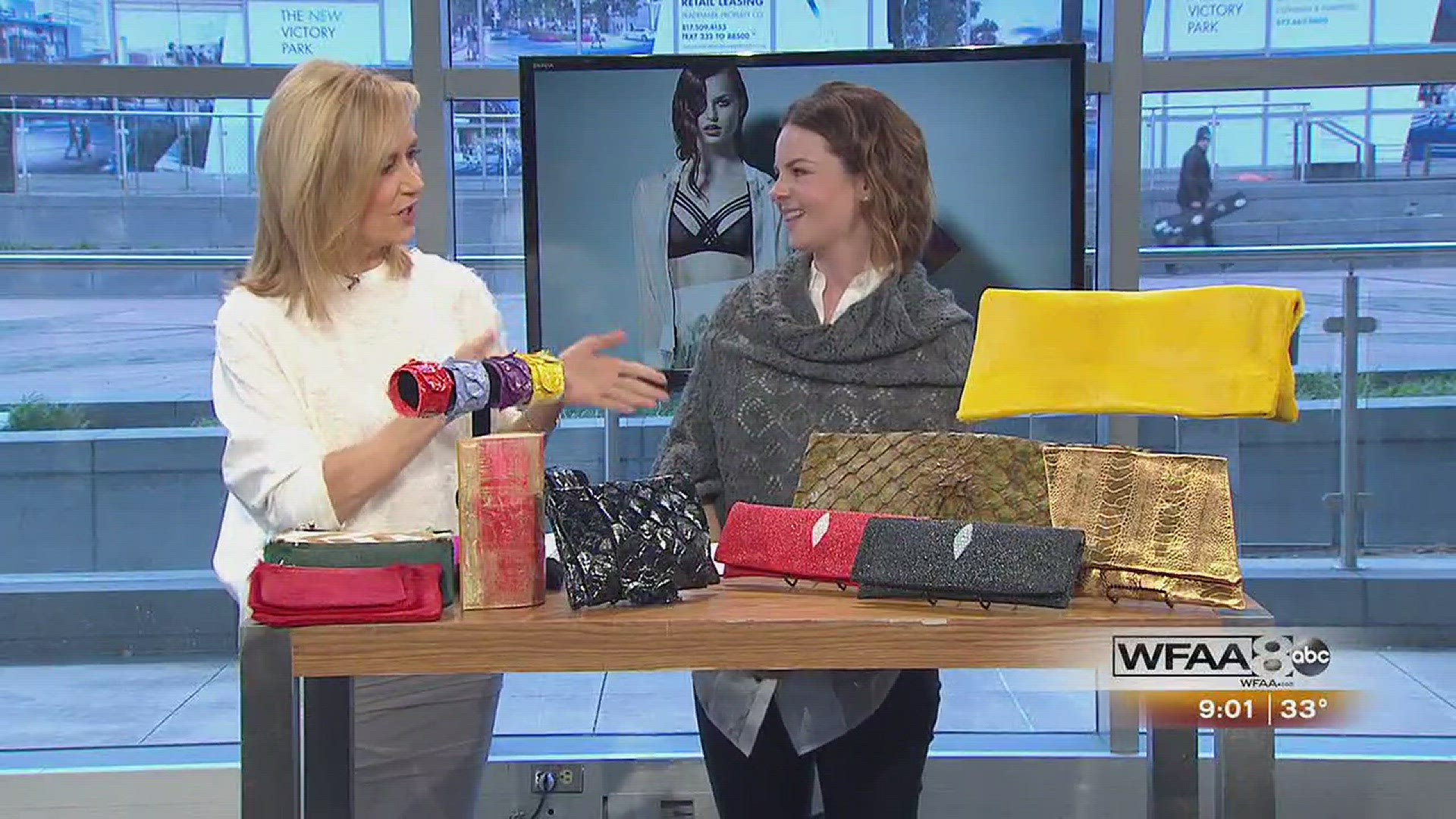 Designer Allison Mitchell shows her line of haute handbags | wfaa.com