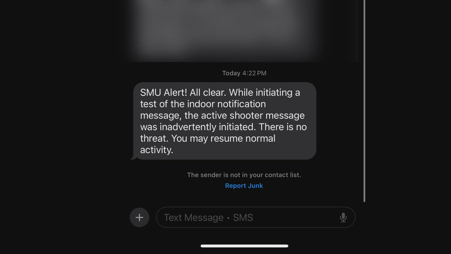 SMU alert that warned of active shooter on campus was a test ...