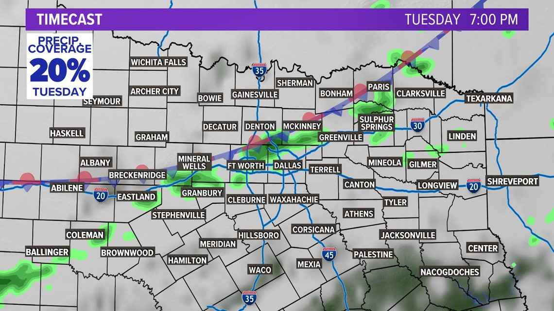 DFW Rain timeline | wfaa.com