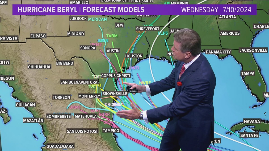 Tracking Hurricane Beryl: Expected to decrease in strength later in the ...