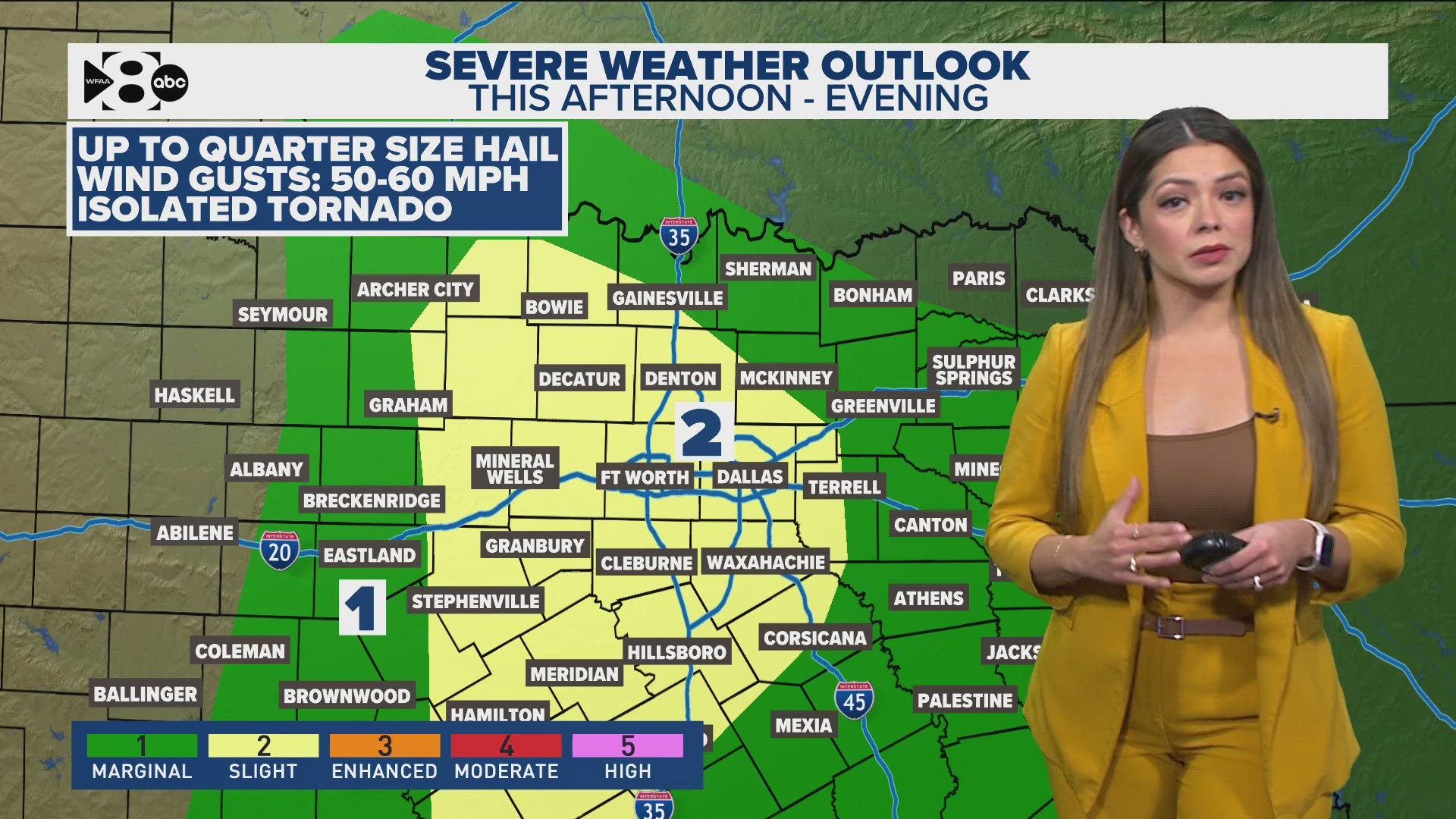 DFW Weather | Slight severe weather threat this afternoon as cold front ...