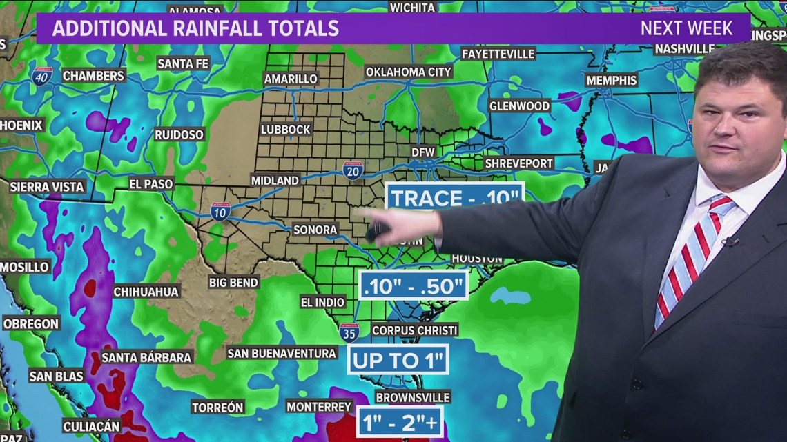 DFW Weather: Small chance for rain next week | wfaa.com DFW Weather: Small chance for rain next week | wfaa.com