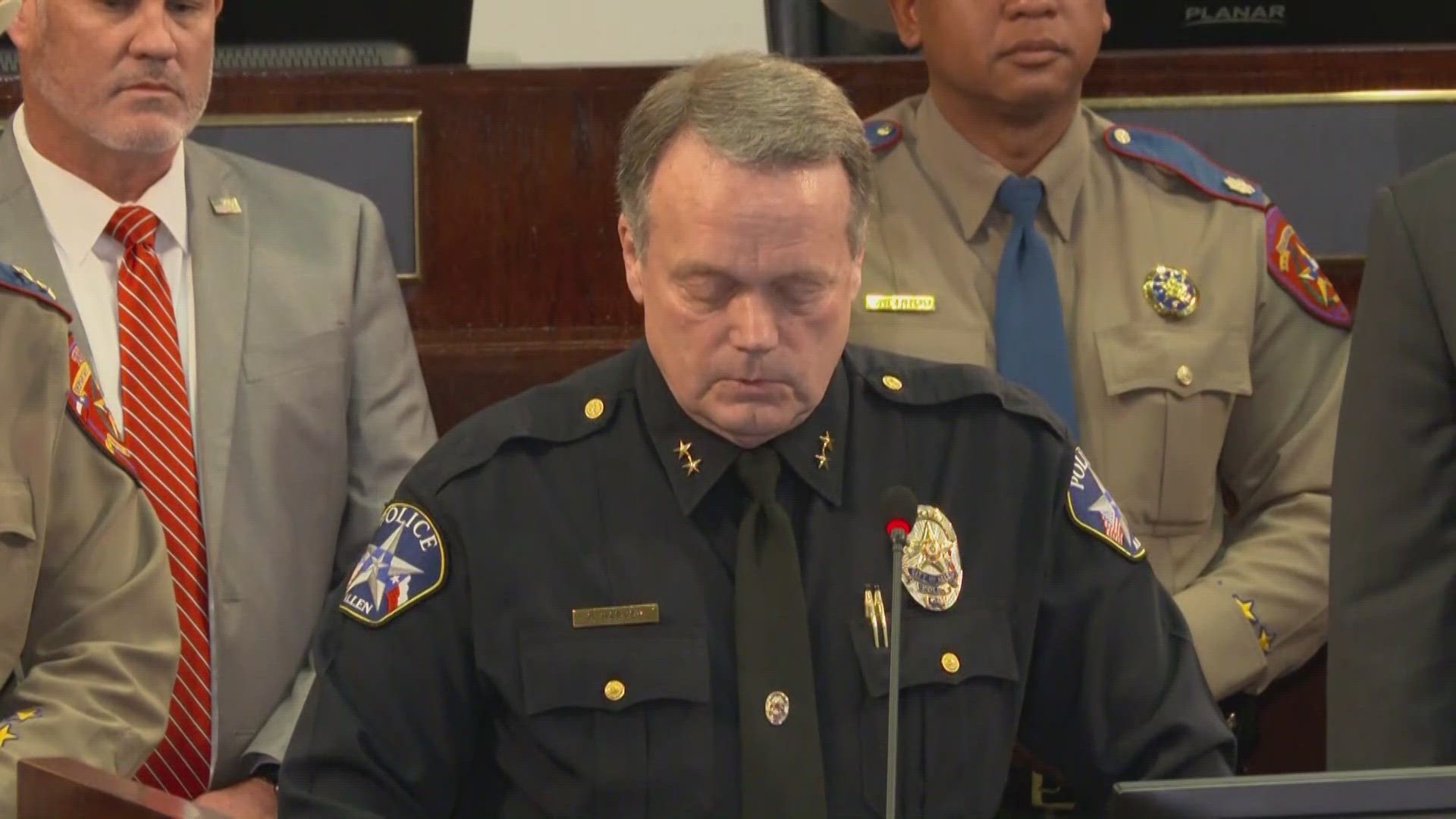 Allen Police Chief Brian Harvey speaks on the officer who stopped the ...