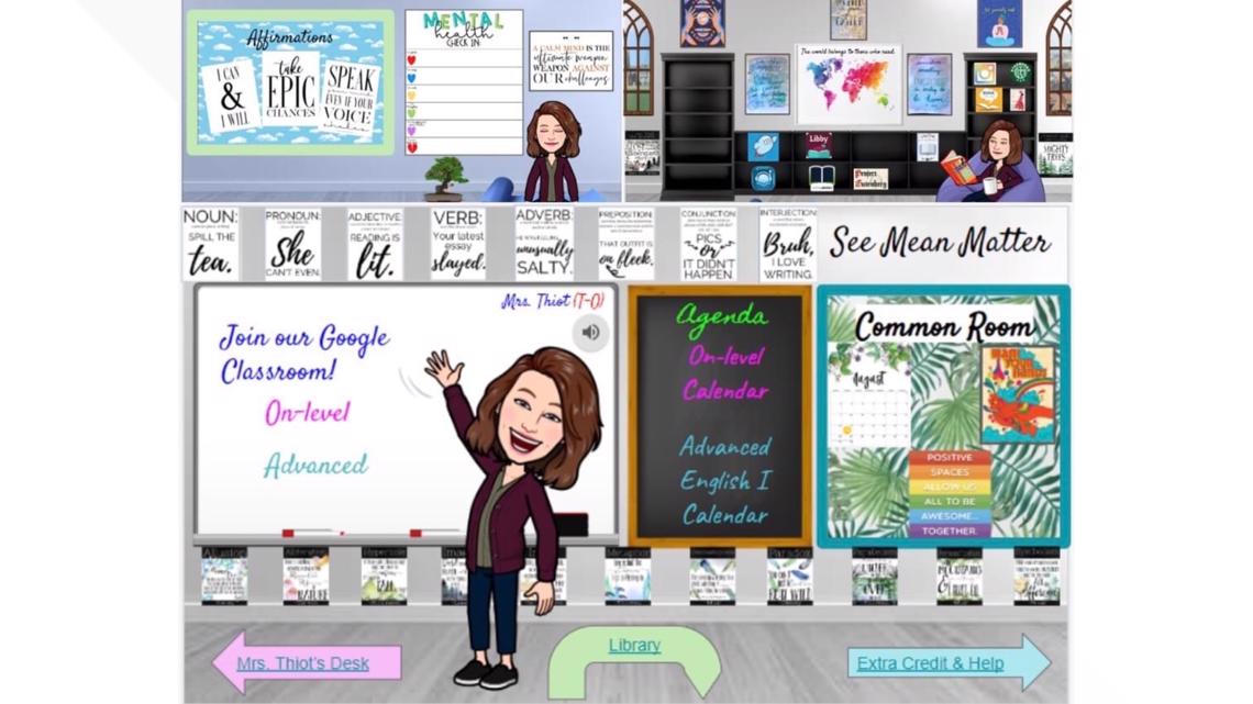 Bitmoji virtual classrooms from teachers around North Texas | wfaa.com